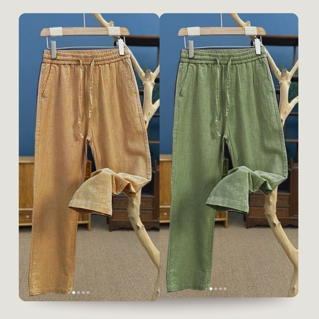 2 Pics Premium Remi Cotton Trouser Combo || 1351